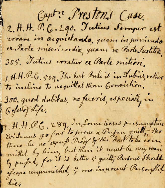 Massachusetts Historical Society: The Boston Massacre