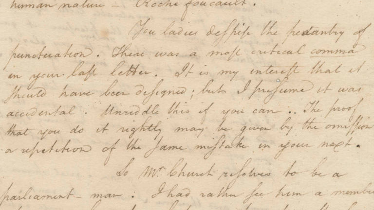 Alexander Hamilton to “ma chere” Angelica Church | Beehive