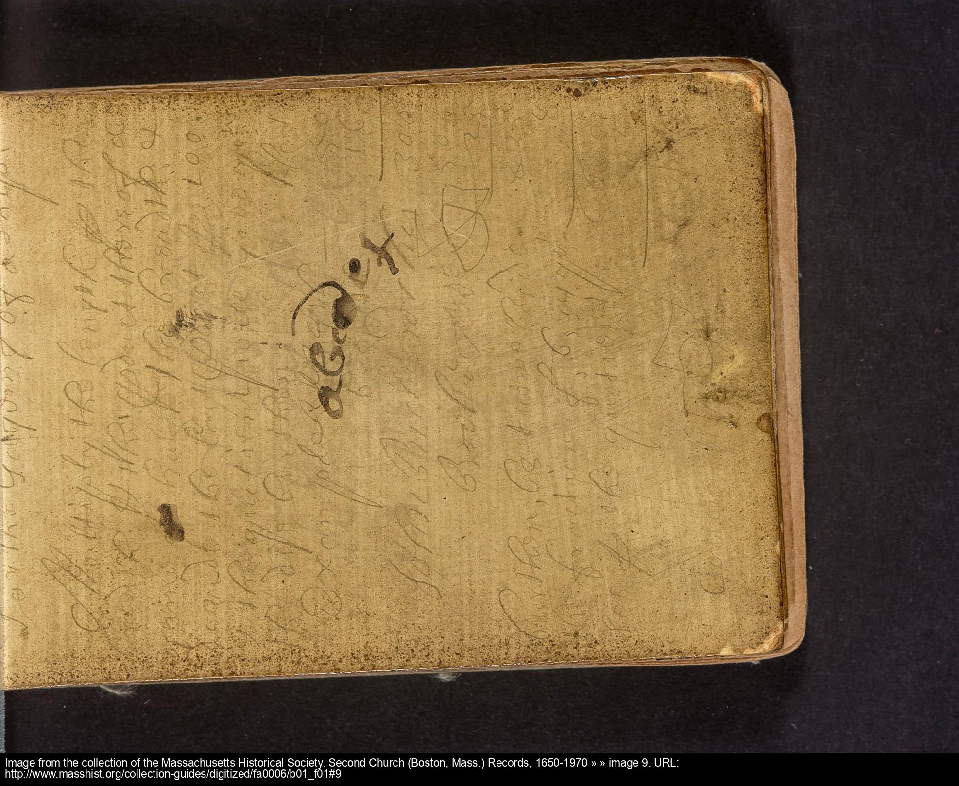 Second Church (Boston, Mass.) Records, 1650-1970