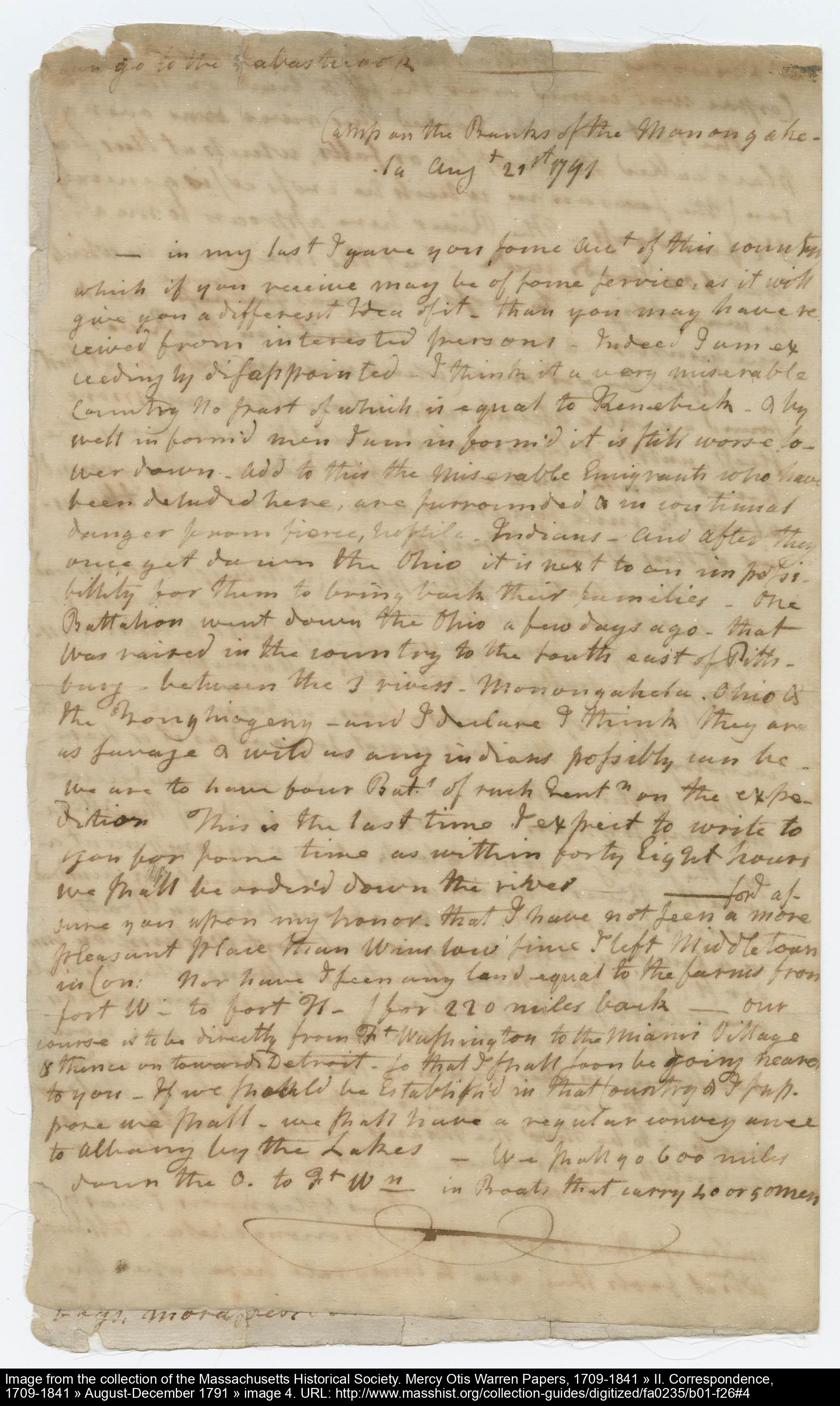 Mercy Otis Warren Papers, 1709-1841