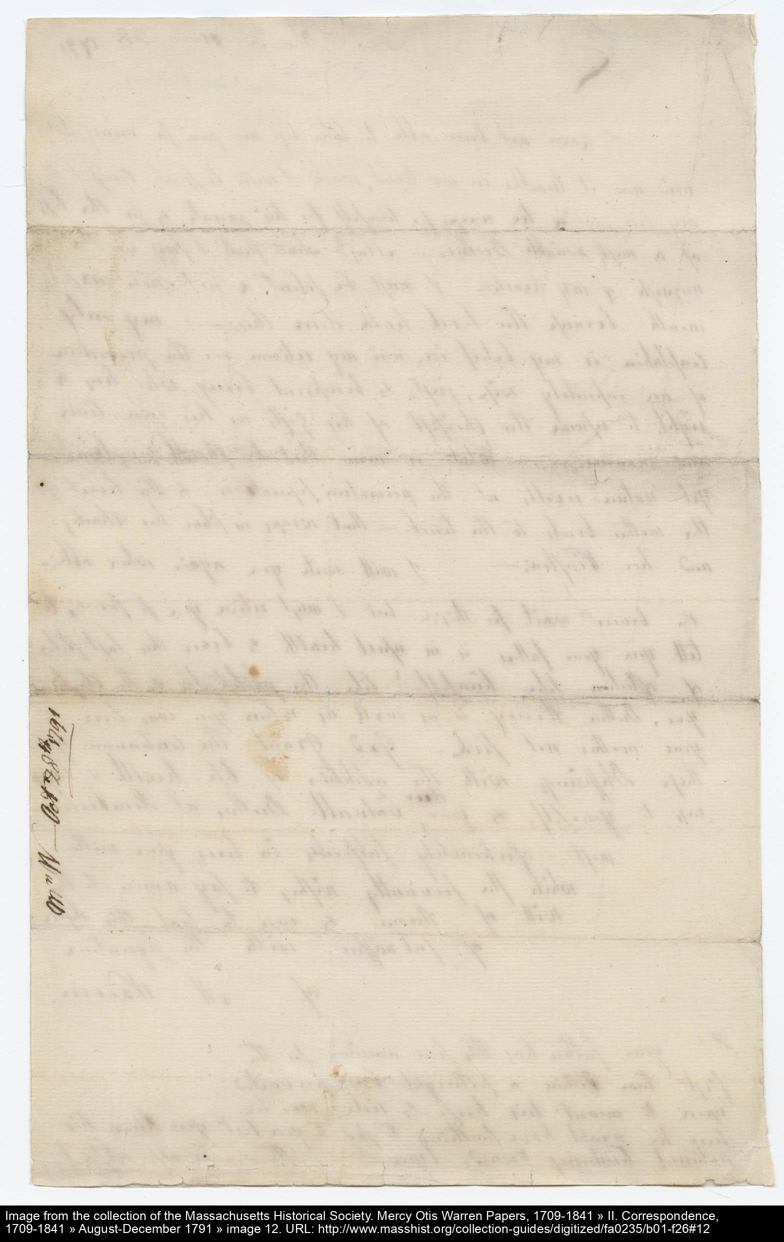 Mercy Otis Warren Papers, 1709-1841