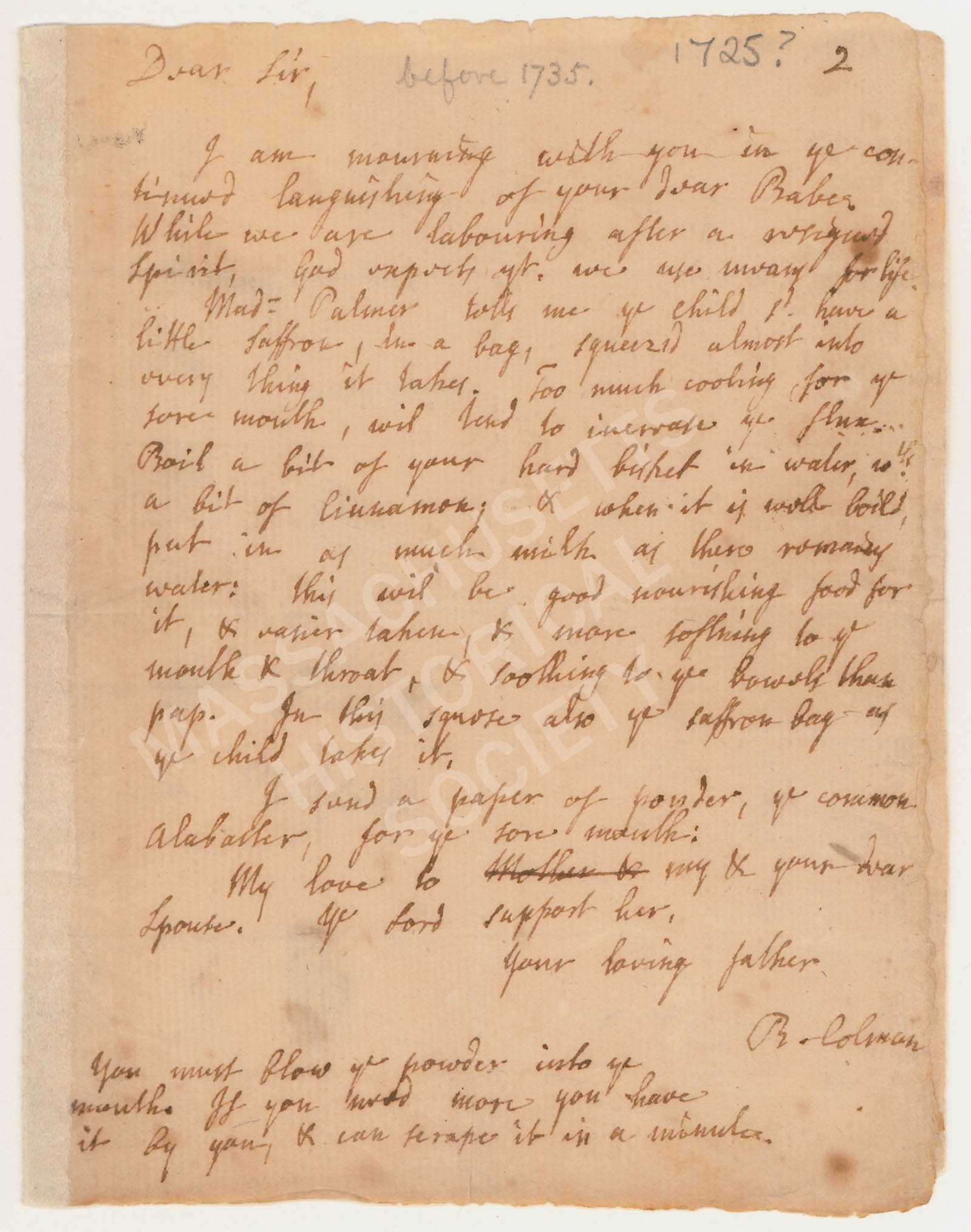 Benjamin Colman Papers, 1641-1806