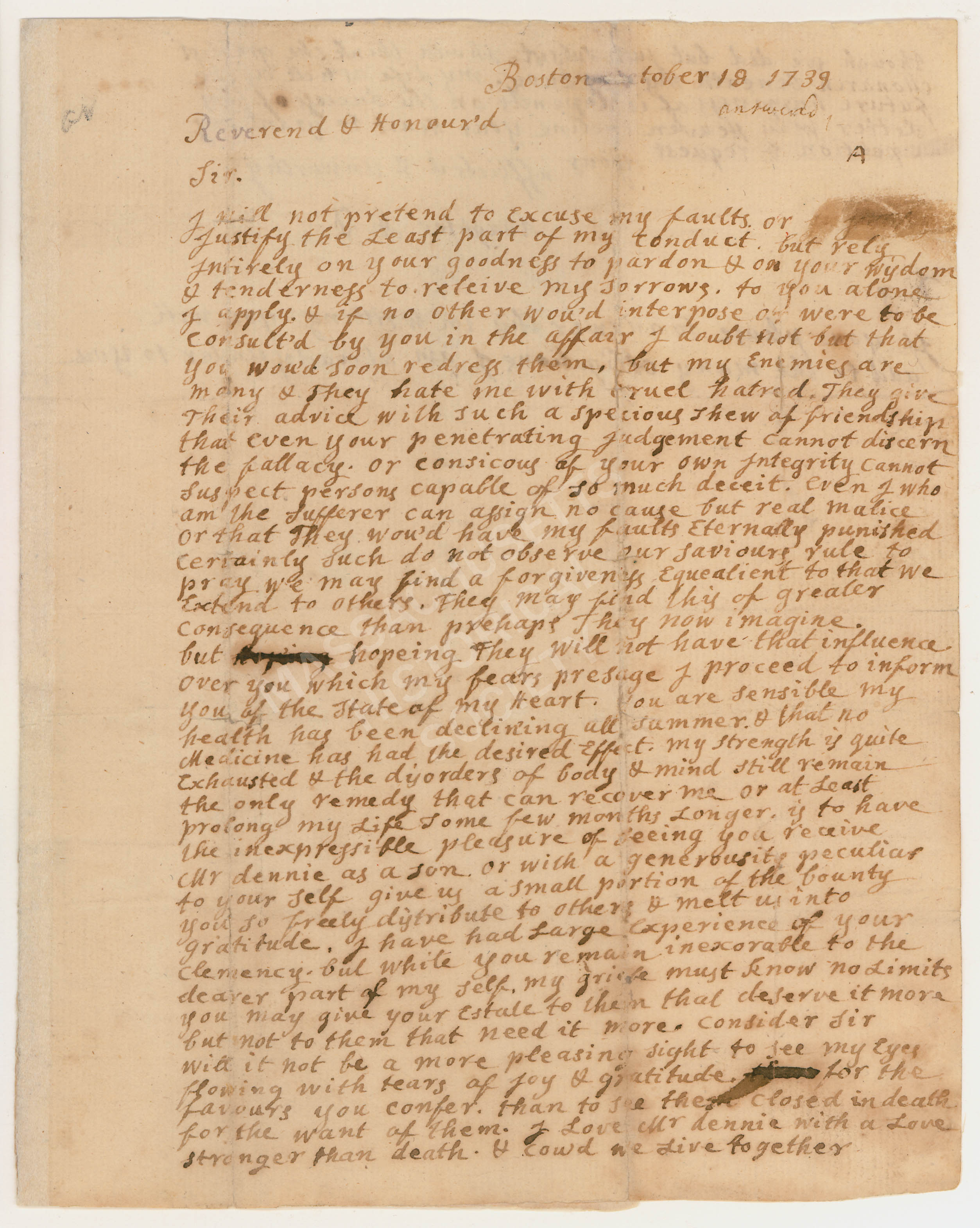 Benjamin Colman Papers, 1641-1806