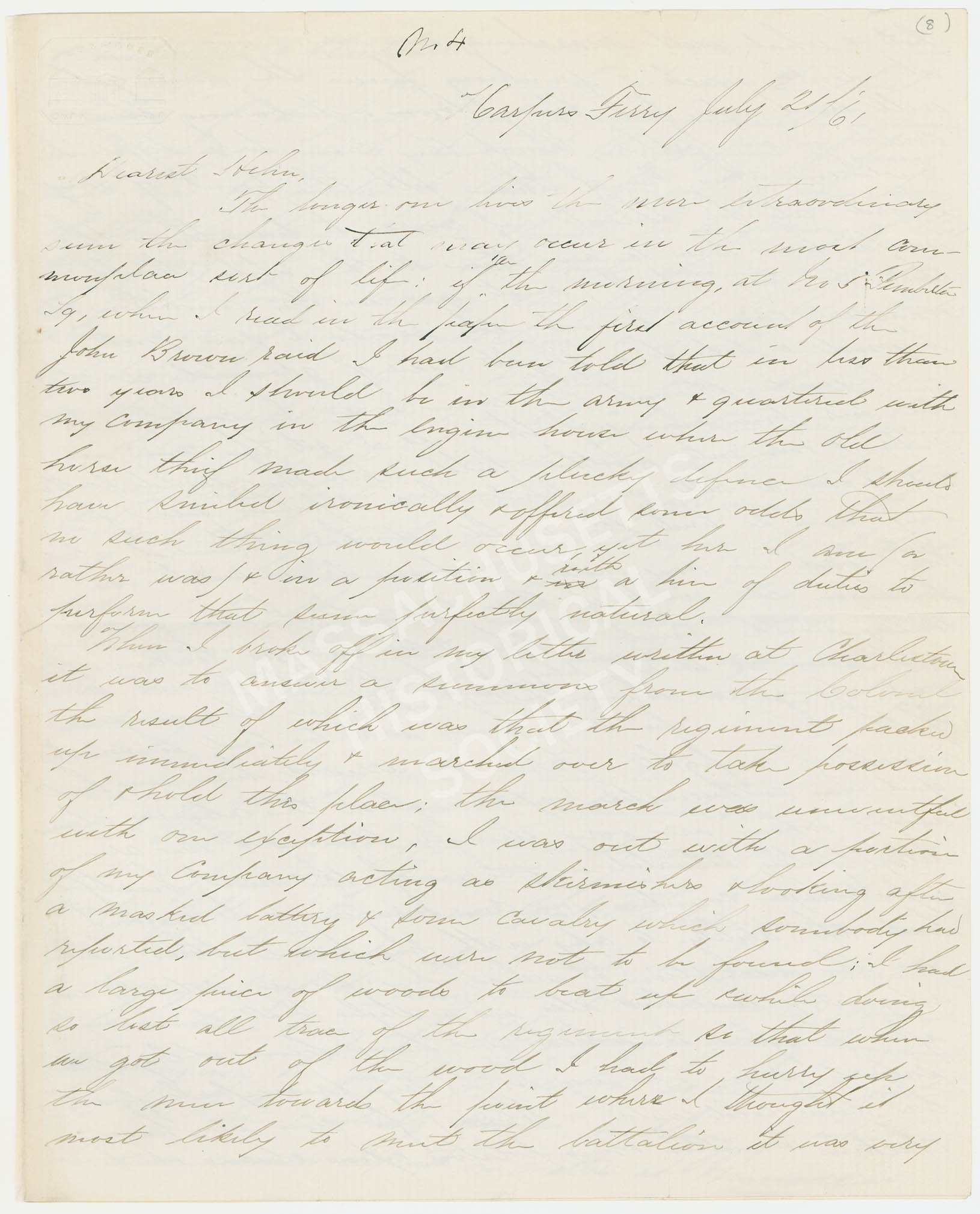 Richard Cary Letters, 1861-1862