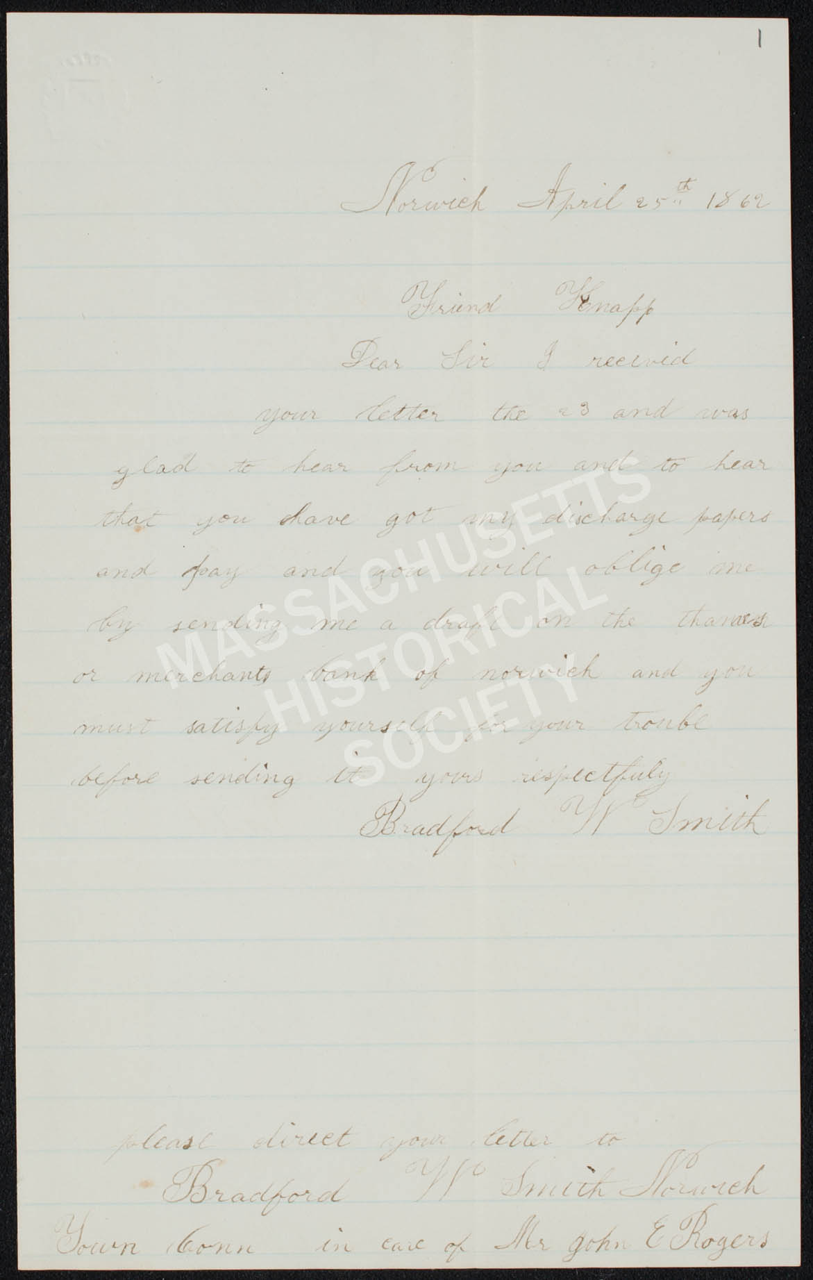 Frederick Newman Knapp Papers, 1848-1904