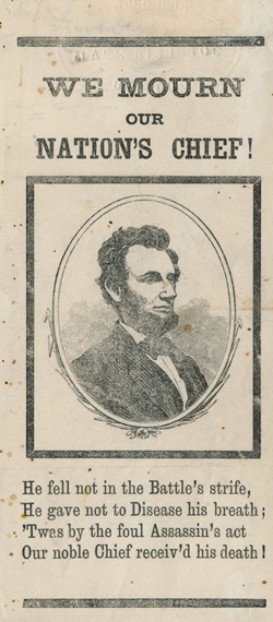 MHS Collections Online: We Mourn Our Nation's Chief!