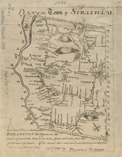 MHS Collections Online: Plan of the Town of Stratham