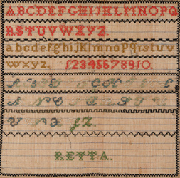 MHS Collections Online: Retta H. Clarke, marking sampler
