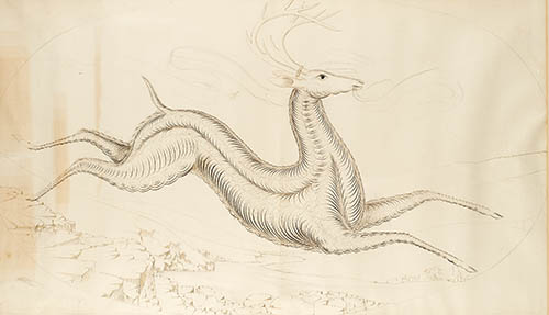 MHS Collections Online: [Leaping stag]