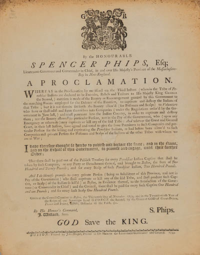 MHS Collections Online: By the Honourable Spencer Phips, Esq; ... A ...