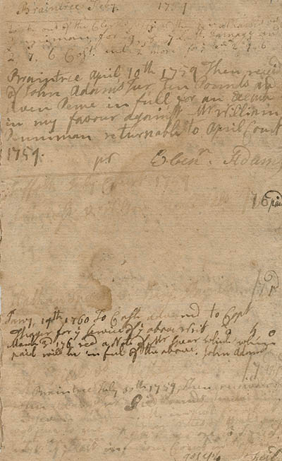 MHS Collections Online: John Adams legal notes, 1759-1762