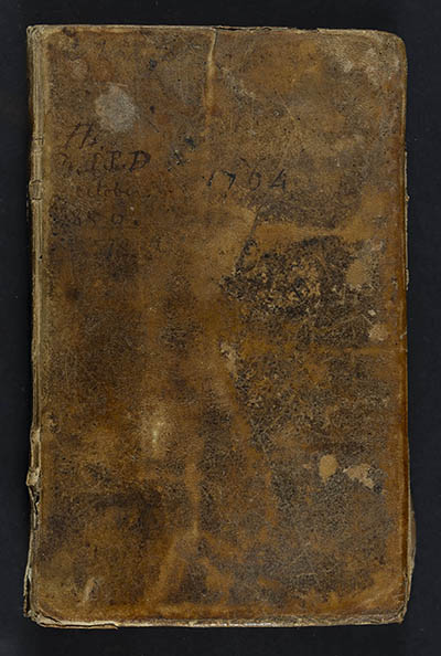 MHS Collections Online: Samuel Greenleaf journal, front cover