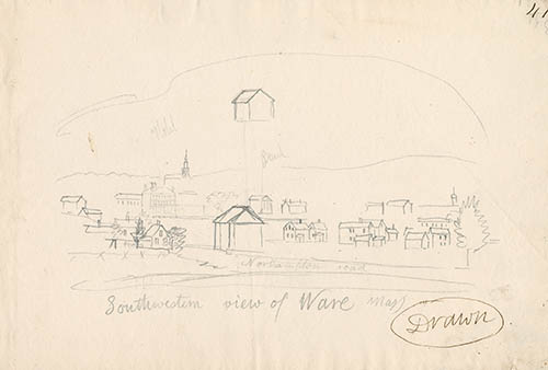 MHS Collections Online: Southwestern view of Ware Mass.