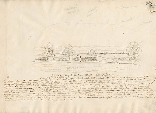 MHS Collections Online: Site of the French fort on Mayo’s Hill, Oxford ...