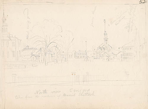 MHS Collections Online: North view Concord taken from the residence of ...