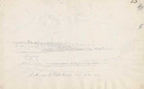 MHS Collections Online: North view of Fall River from Slade’s Ferry