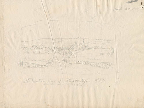 MHS Collections Online: N. Eastern view of Sturbridge Mass., from the ...